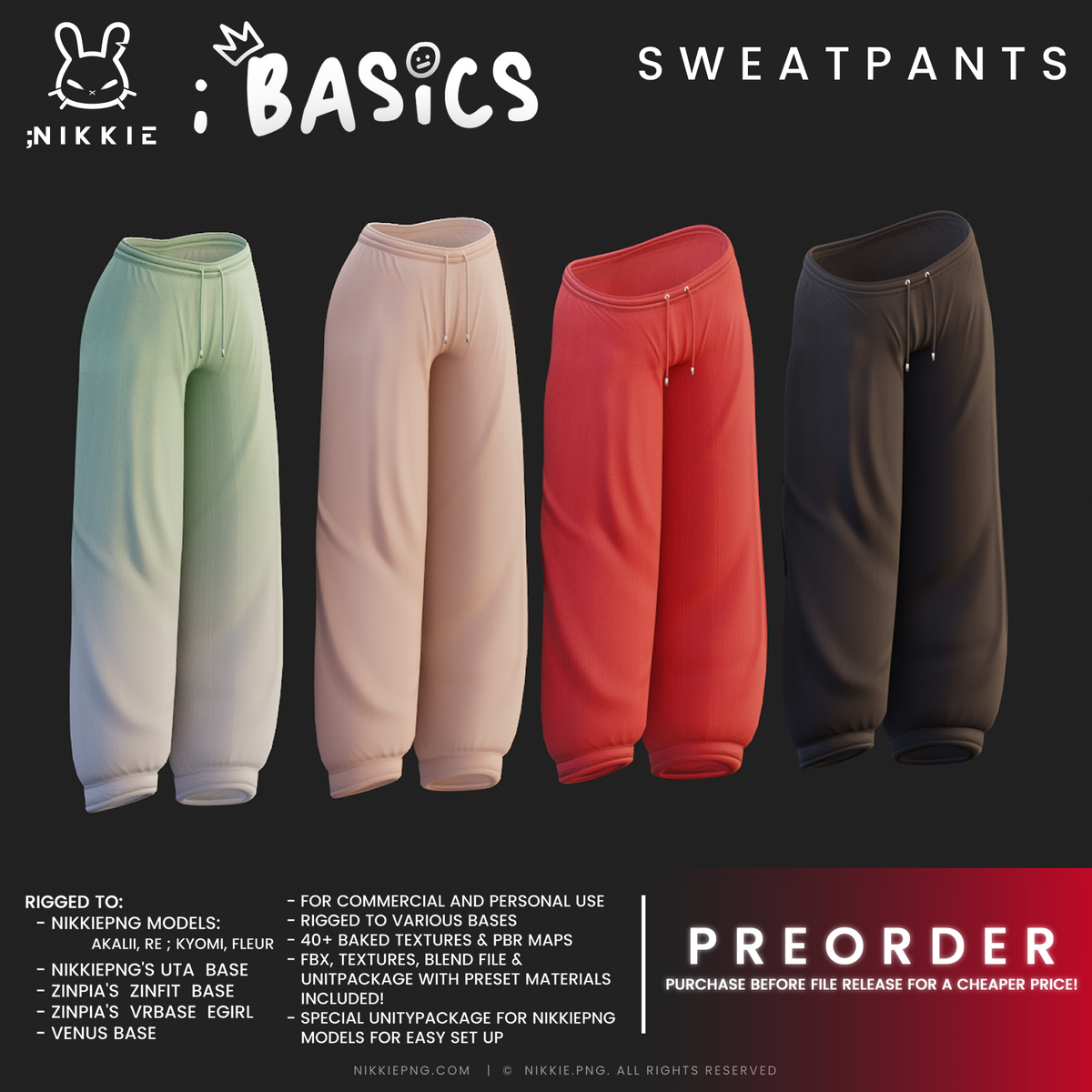 ;BASICS - Pants! [PREORDER]